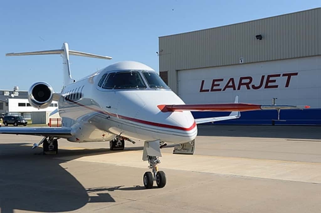 Learjet 85 macht Pause